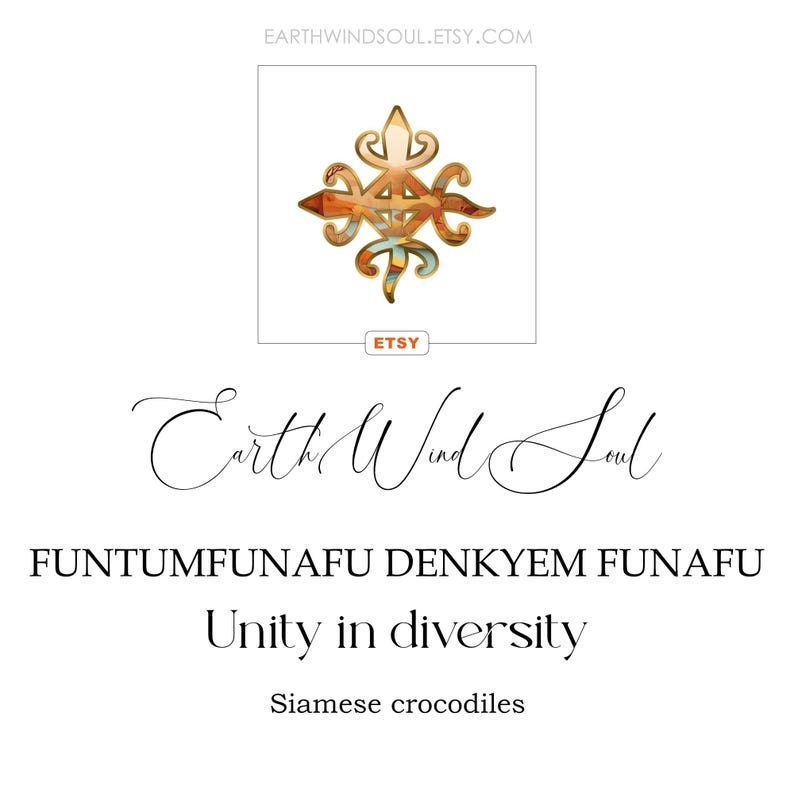 Funtumfunafu Denkyem Framed Adinkra Symbol Art Print, African Cultural ...