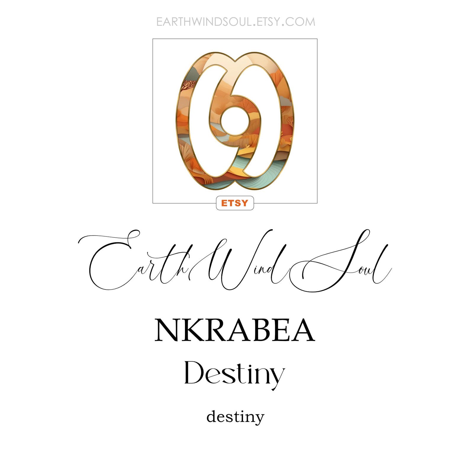 Nkrabea Framed Adinkra Symbol Art Print, African Cultural Akan Wall Art ...