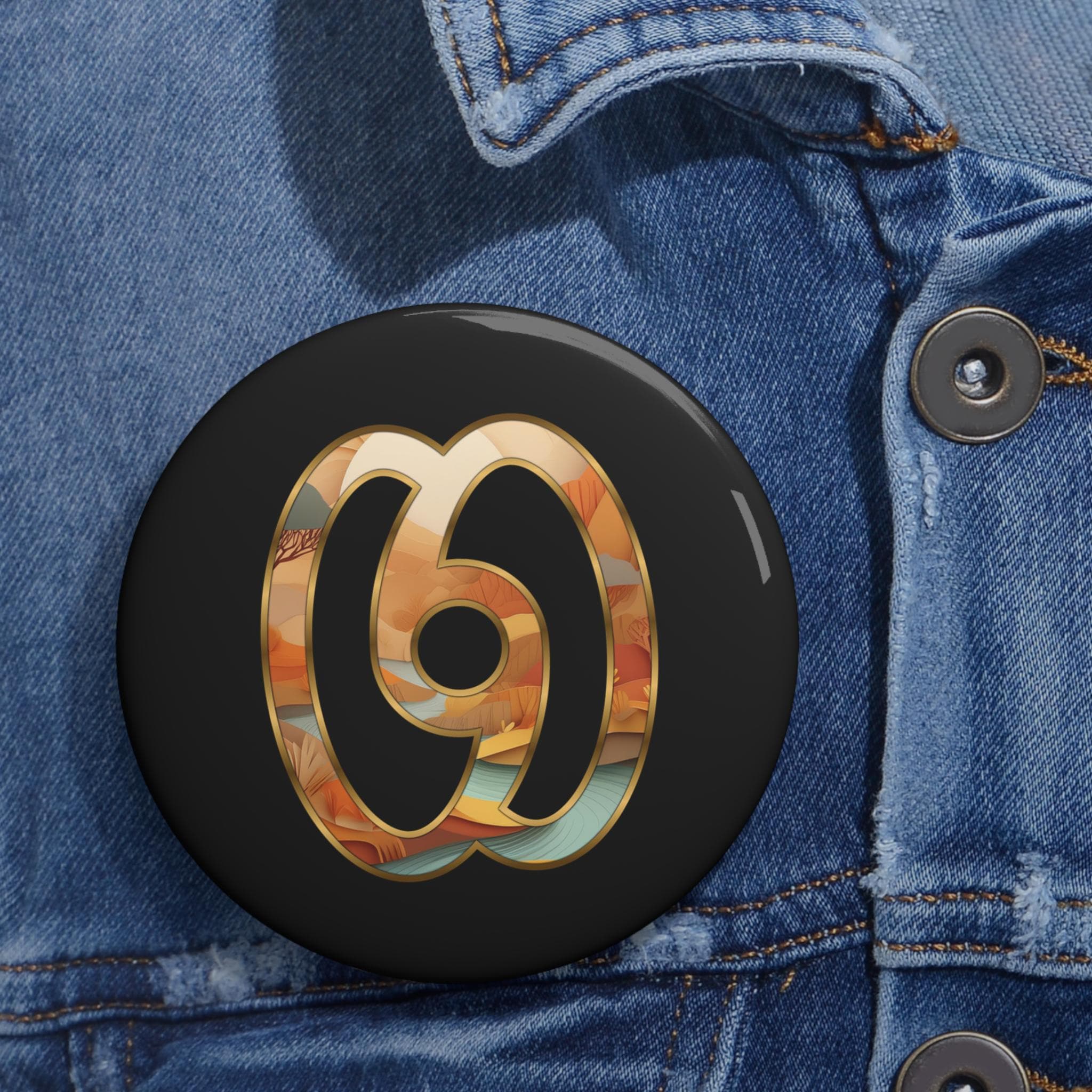 Adinkra Pinned Buttons, Nkrabea African Symbol, Akan Culture Black ...