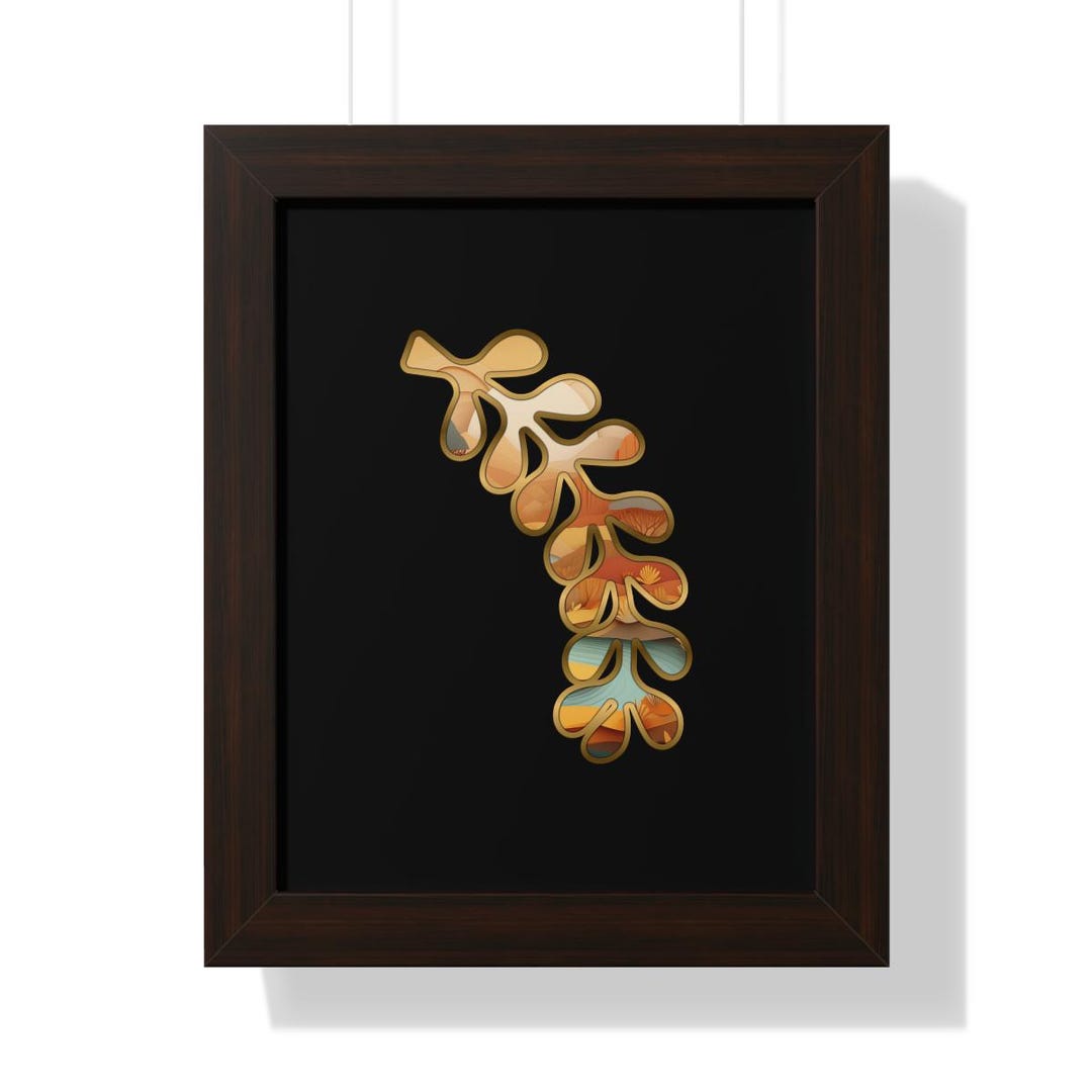 Adwera Framed Adinkra Symbol Art Print, African Cultural Akan Wall Art ...