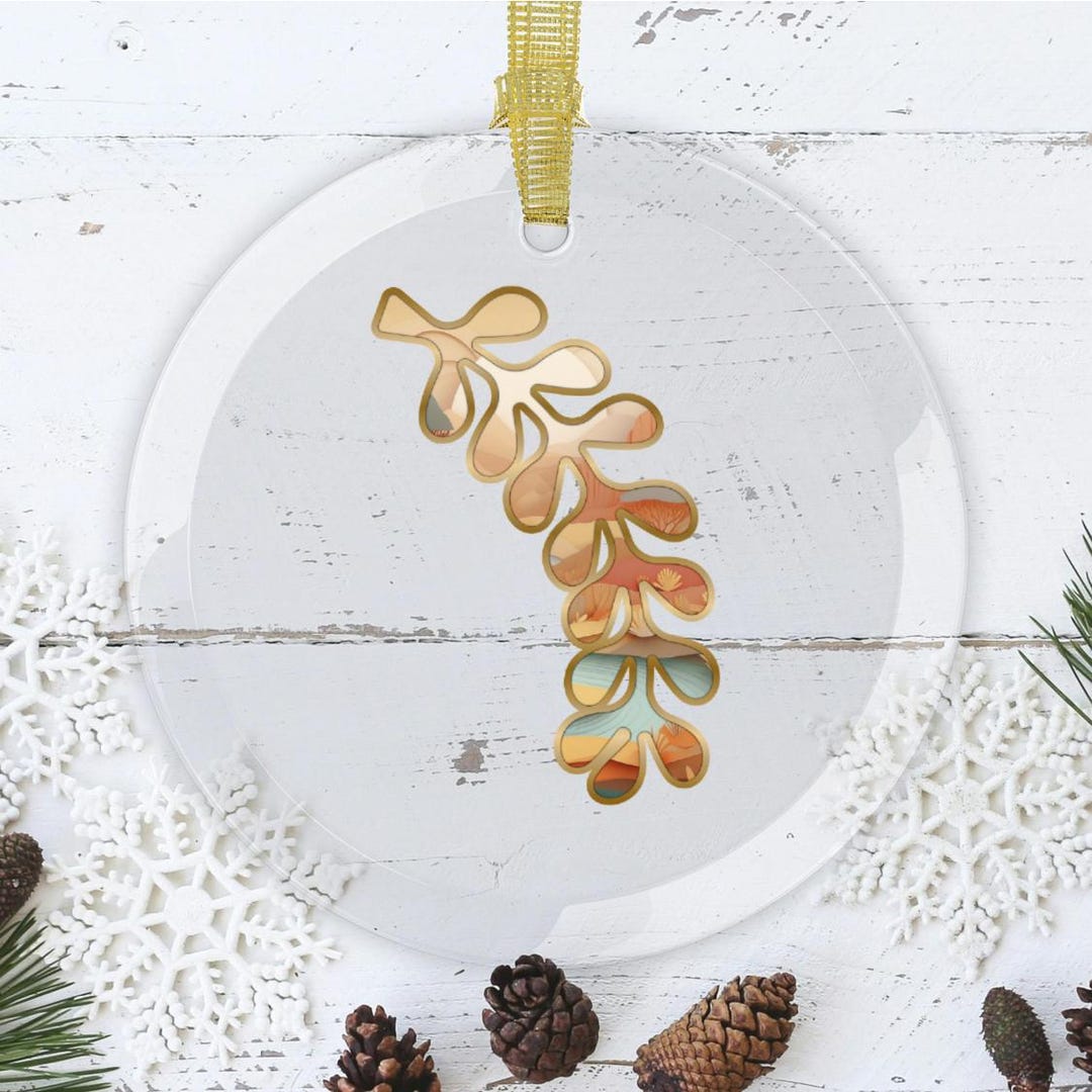 100% Glass Ornament, Adwera Adinkra African Symbol Christmas Holiday ...