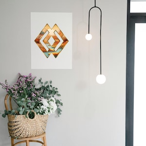 Adinkra Epa Framed Adinkra Symbol Art Print, African Symbol Wall Art ...