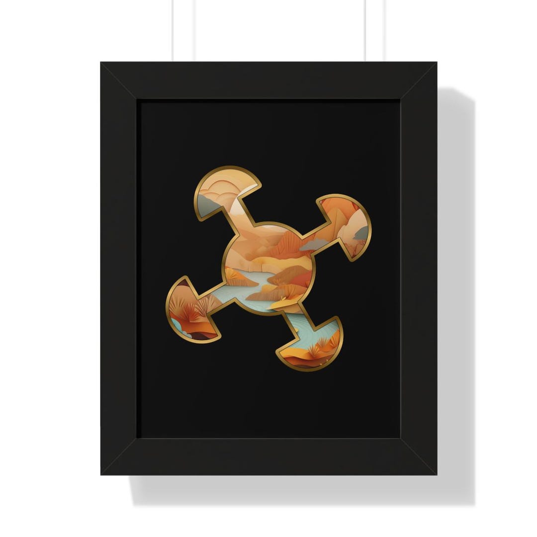 Akoma Ntoso Framed Adinkra Symbol Art Print, African Cultural Akan Wall ...