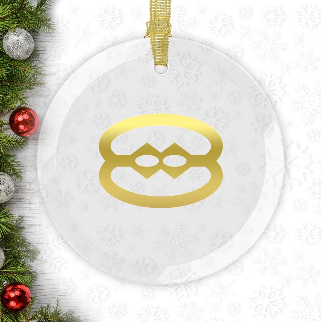 100% Glass Ornament, Adwo Adinkra African Symbol Christmas Holiday ...