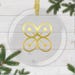 100% Glass Ornament, Bese Saka Adinkra African Symbol Christmas Holiday ...