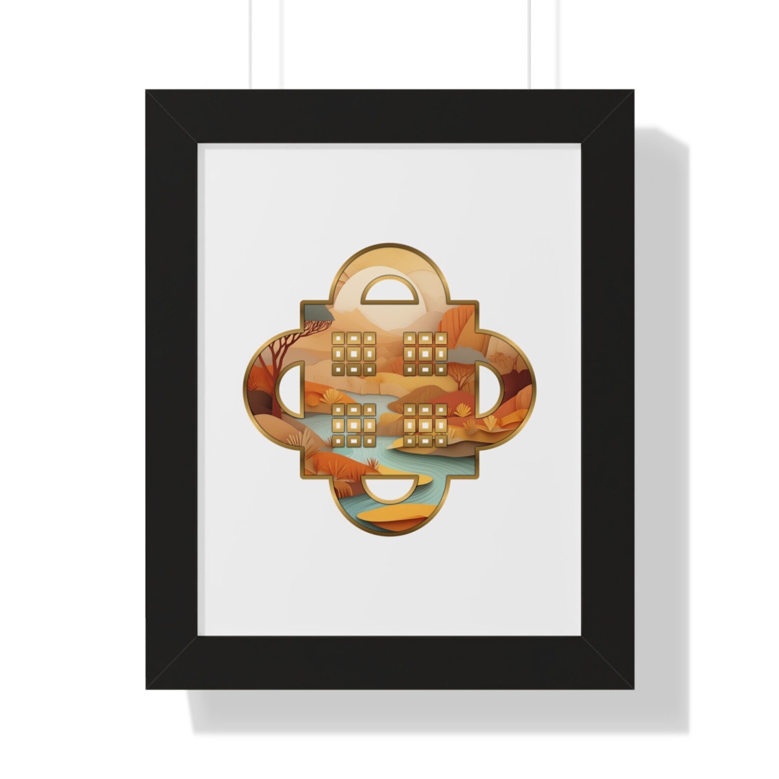 Adinkra Abusua Pa Symbol, African Cultural Adinkra Symbol Framed Wall ...