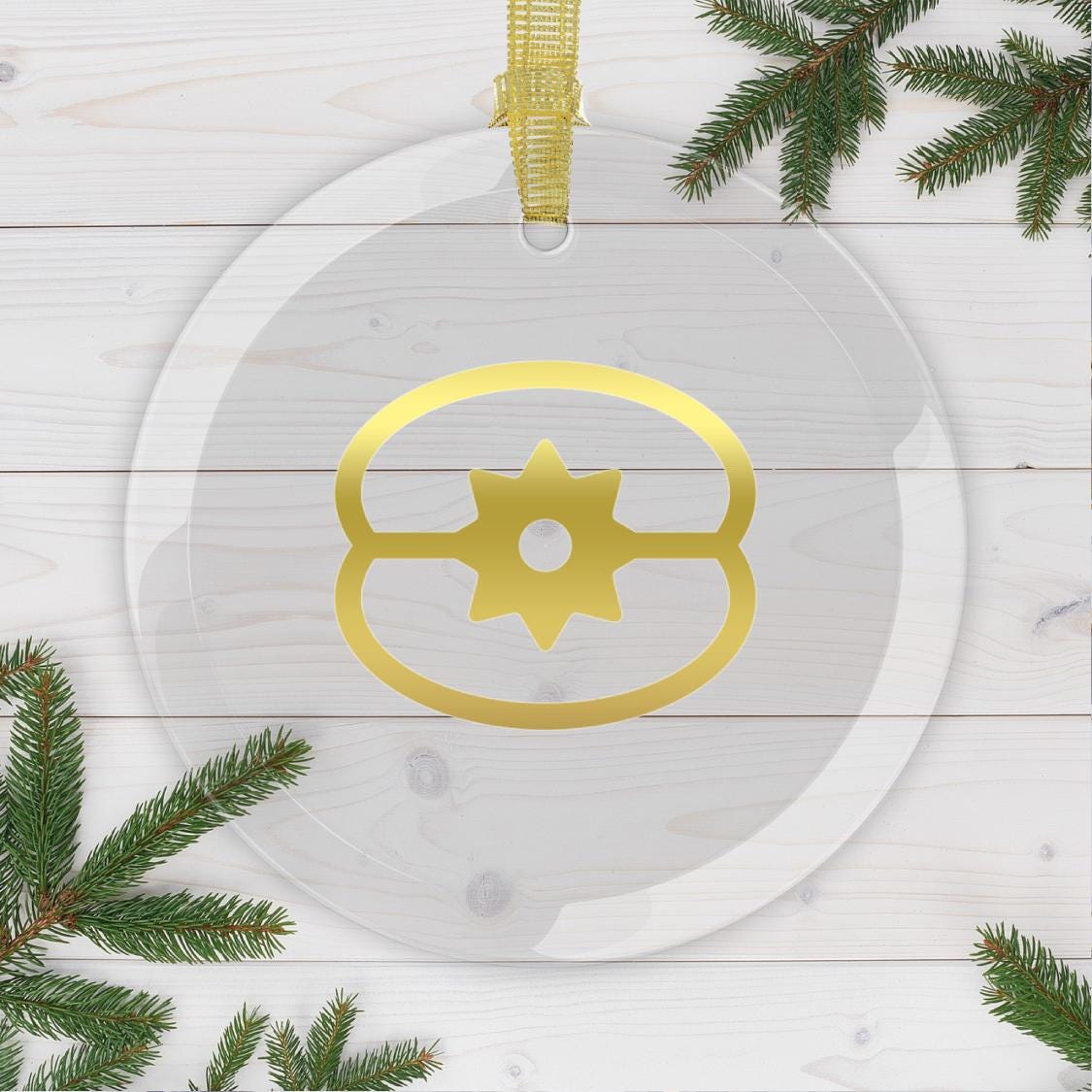 100% Glass Ornament, Dabi Me Nsoro-mo Bepue Adinkra African Symbol ...