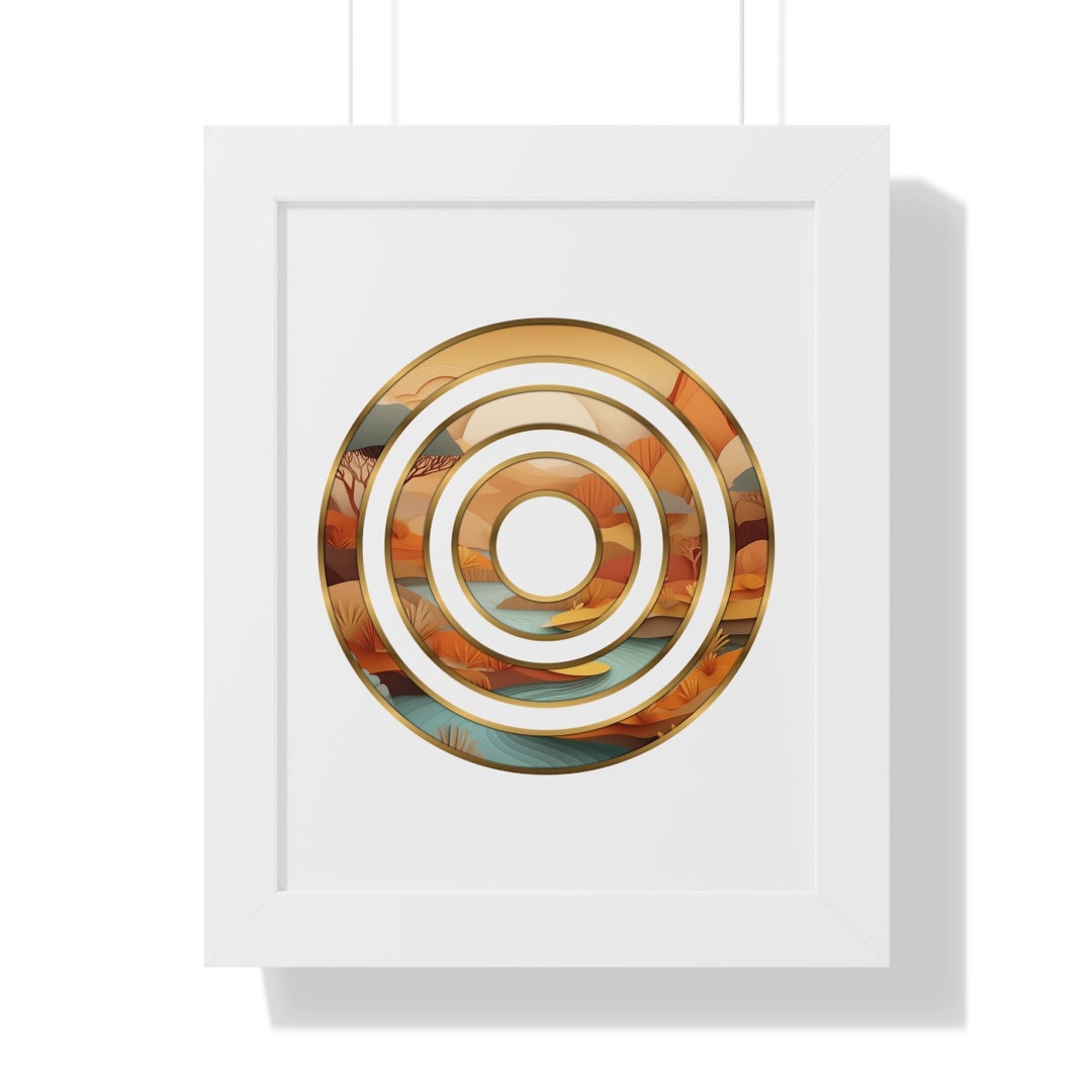 Adinkra Adinkrahene Framed Adinkra Symbol Art Print, African Symbol ...