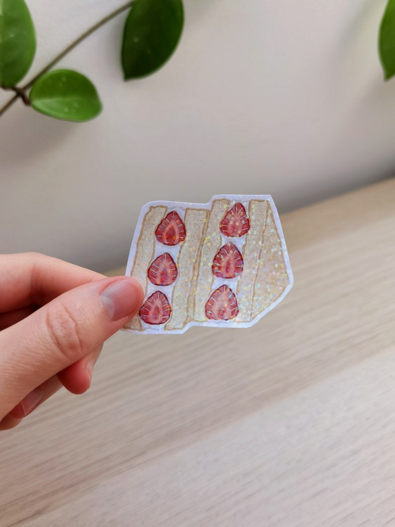 Onigiri Sticker, Egg Sandwich Sticker, Strawberry Sandwich Sticker ...