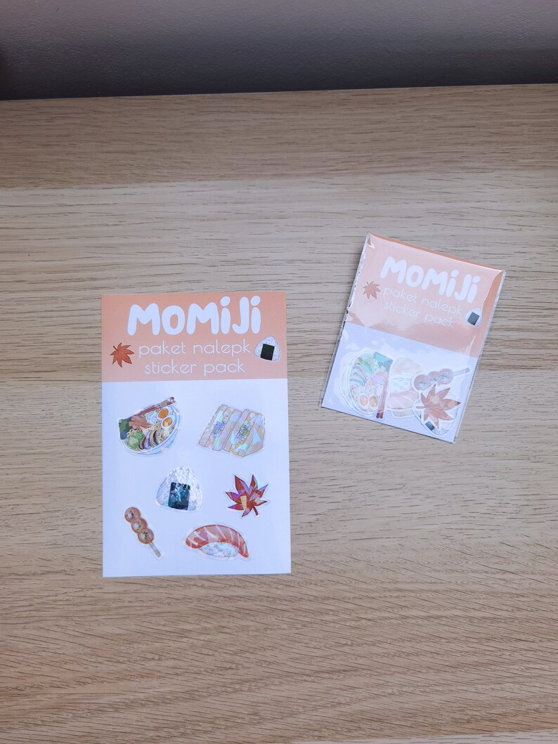 Japanese Food Sticker Pack, Small Stickers, Decorative Stickers, Anime ...