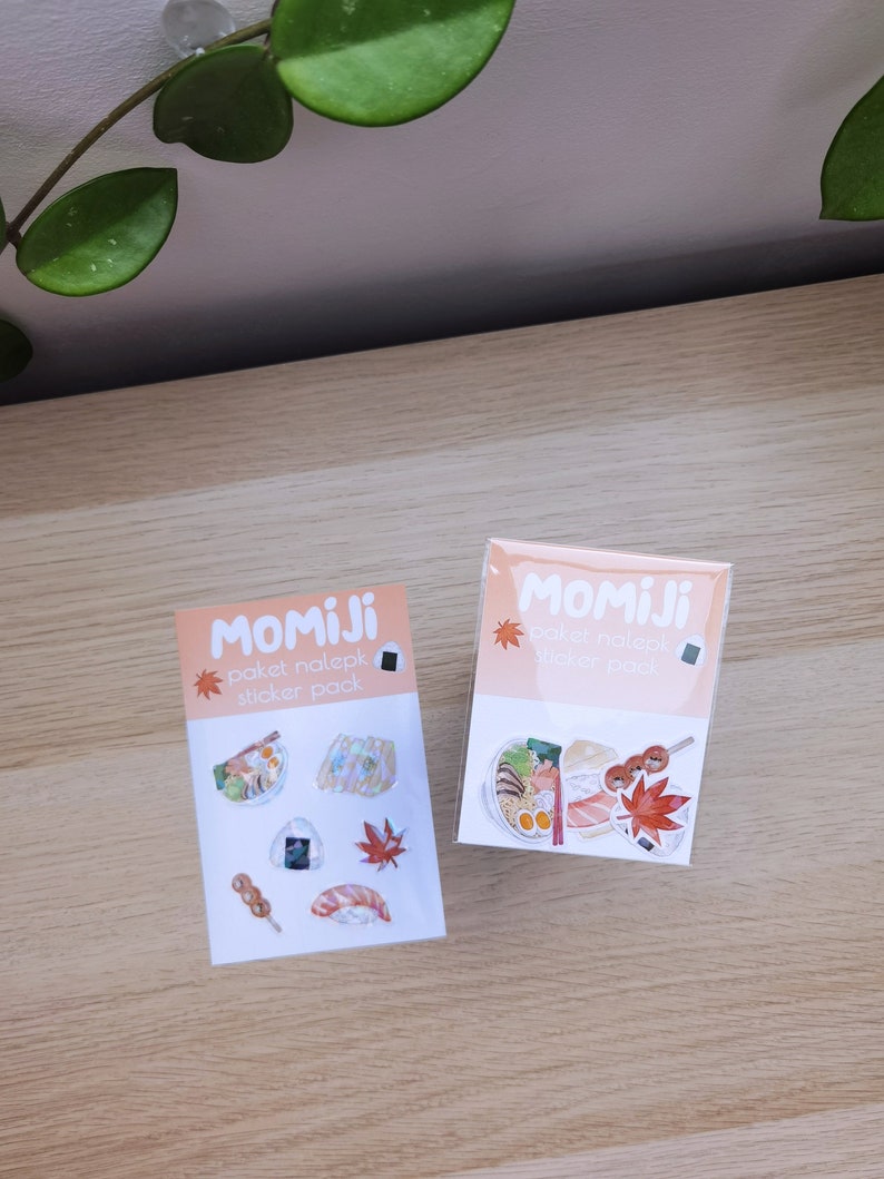 Japanese Food Sticker Pack, Small Stickers, Decorative Stickers, Anime ...
