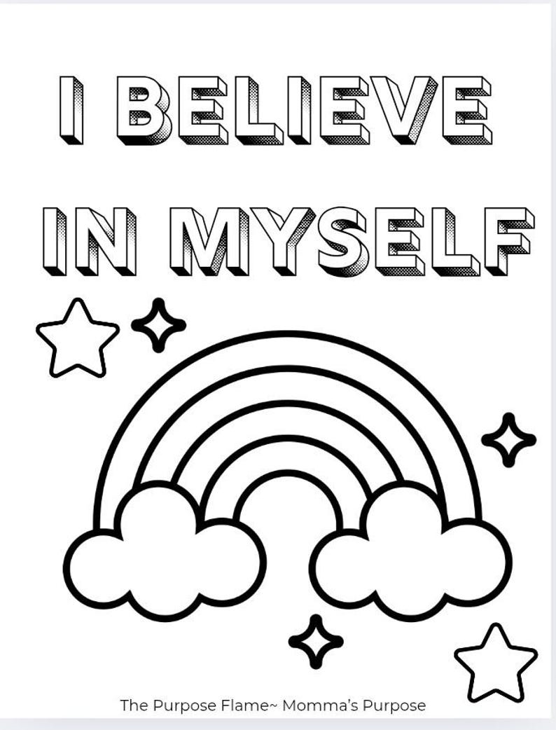 Growth Mindset Coloring Pages for Kids – 30 Printable Affirmation ...