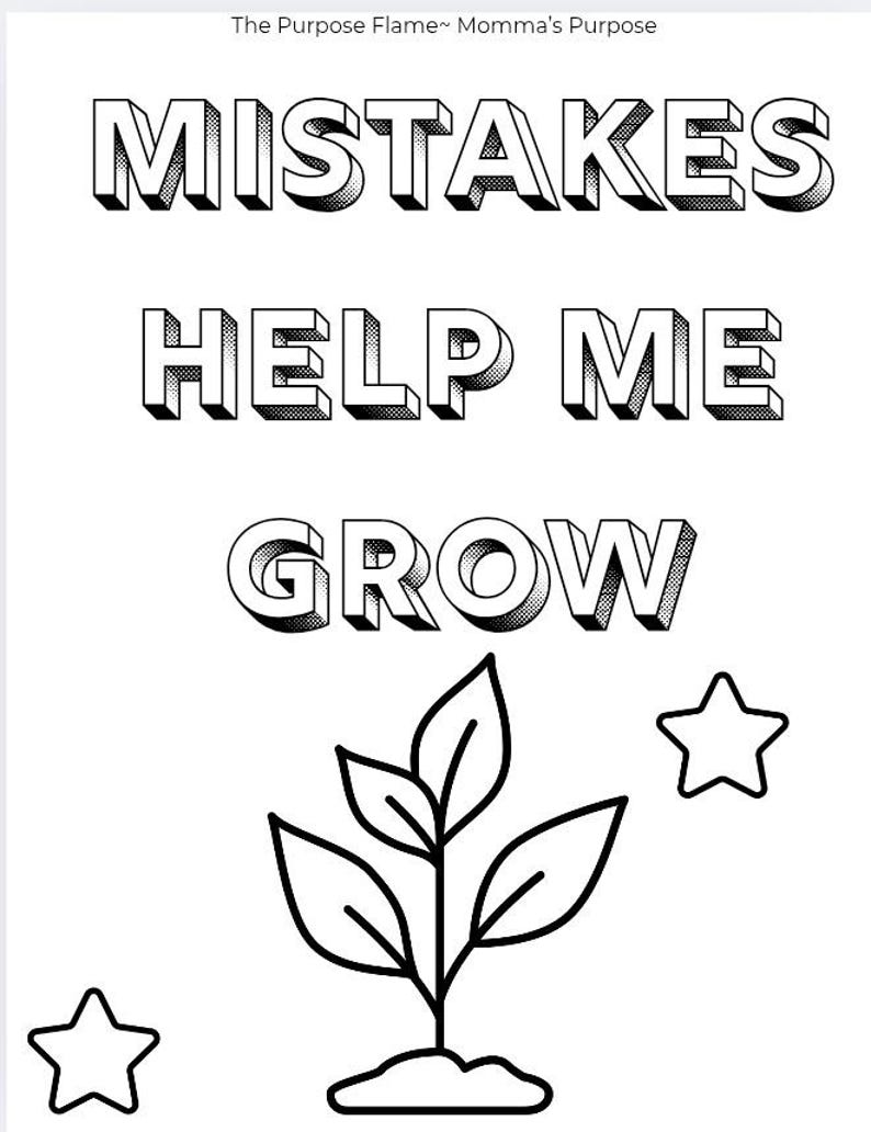 Growth Mindset Coloring Pages for Kids – 30 Printable Affirmation ...