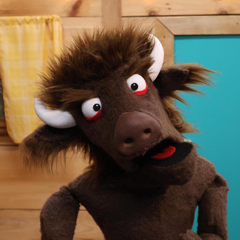 Bison Puppet Pattern - PDF Digital Download - Buffalo, Cattle - Etsy