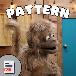 Monkey Puppet Pattern + Build Guide - PDF Digital Download - Etsy