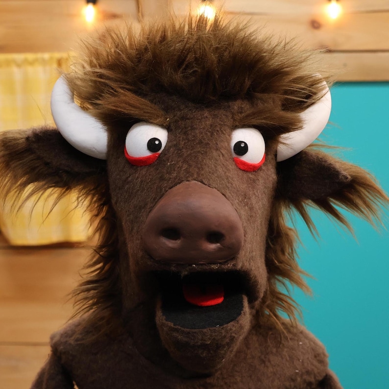 Bison Puppet Pattern - PDF Digital Download - Buffalo, Cattle - Etsy