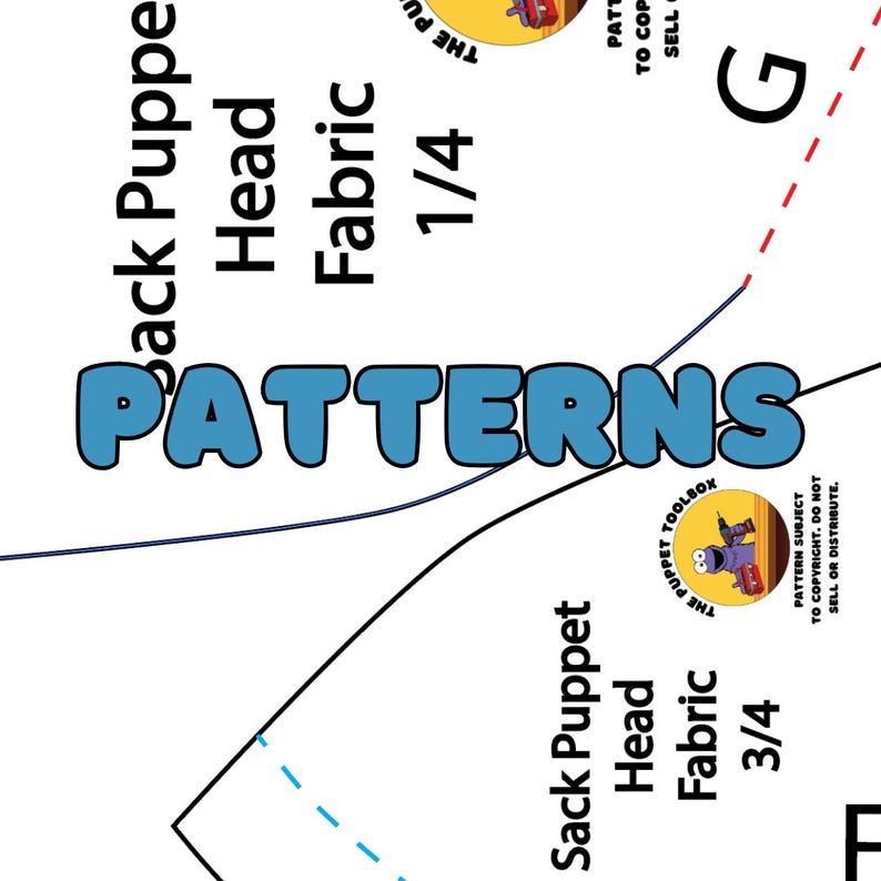 Sack Puppet Pattern + Build Guide - PDF Digital Download - Etsy