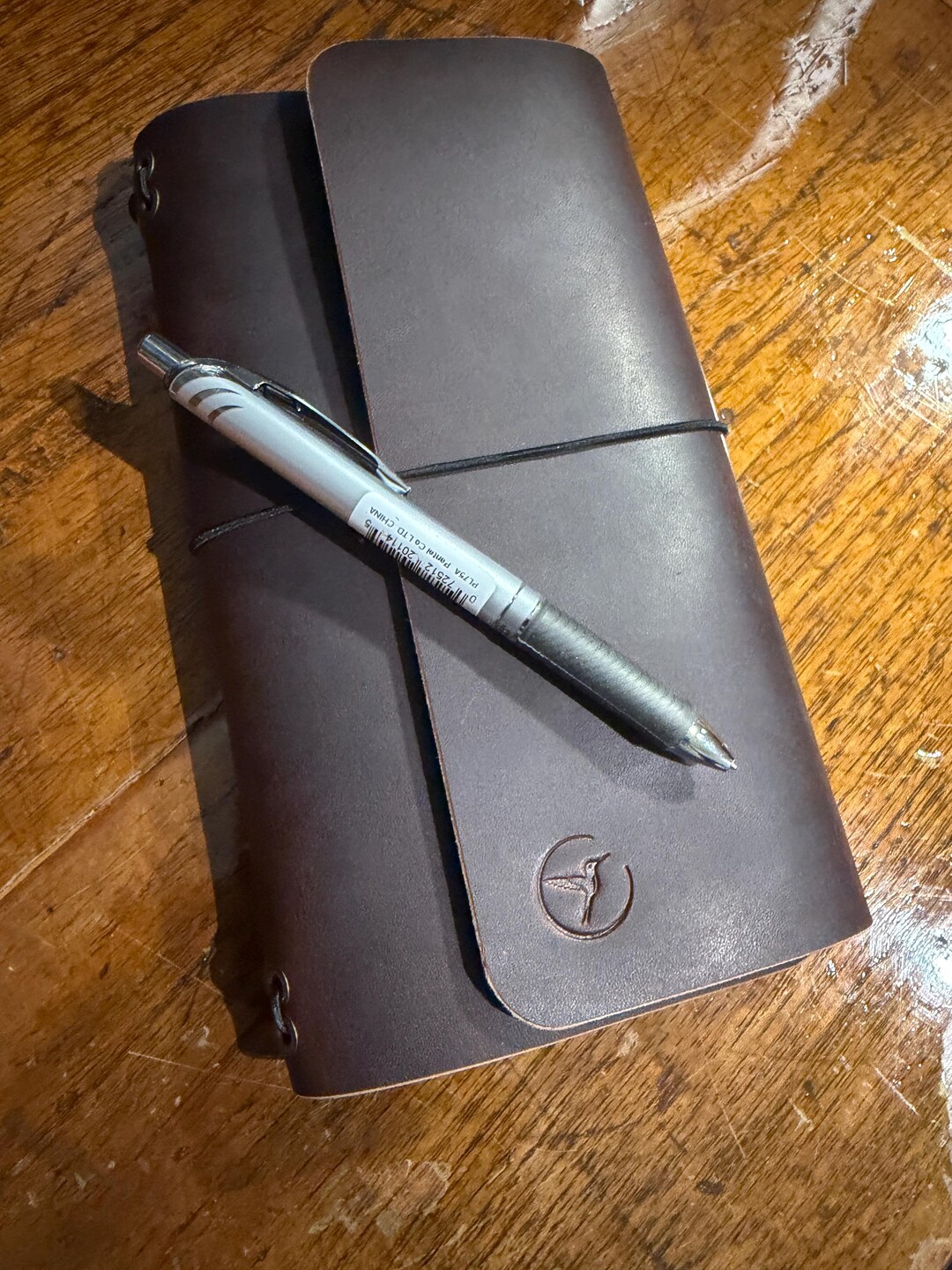Handmade Leather Trifold Traveler's Notebook Cover – Rustic Brown, 3 ...