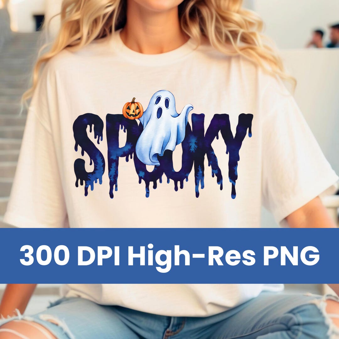 Spooky Blue Ghost PNG Design for T-shirts Ghost PNG Downloadable ...