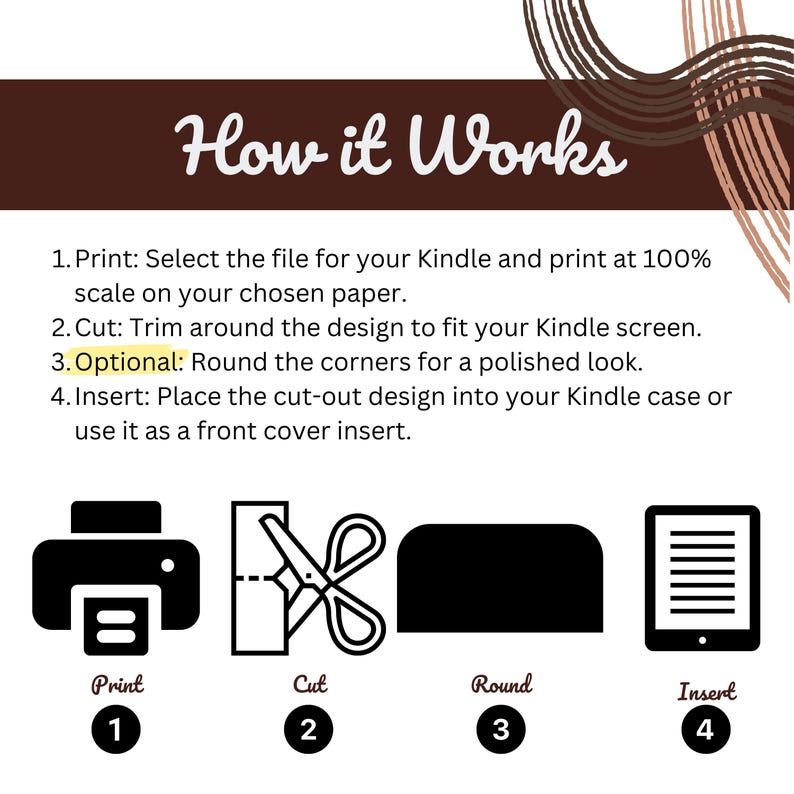 Blue Kindle Insert Printable - Downloadable Kindle Insert - Kindle ...