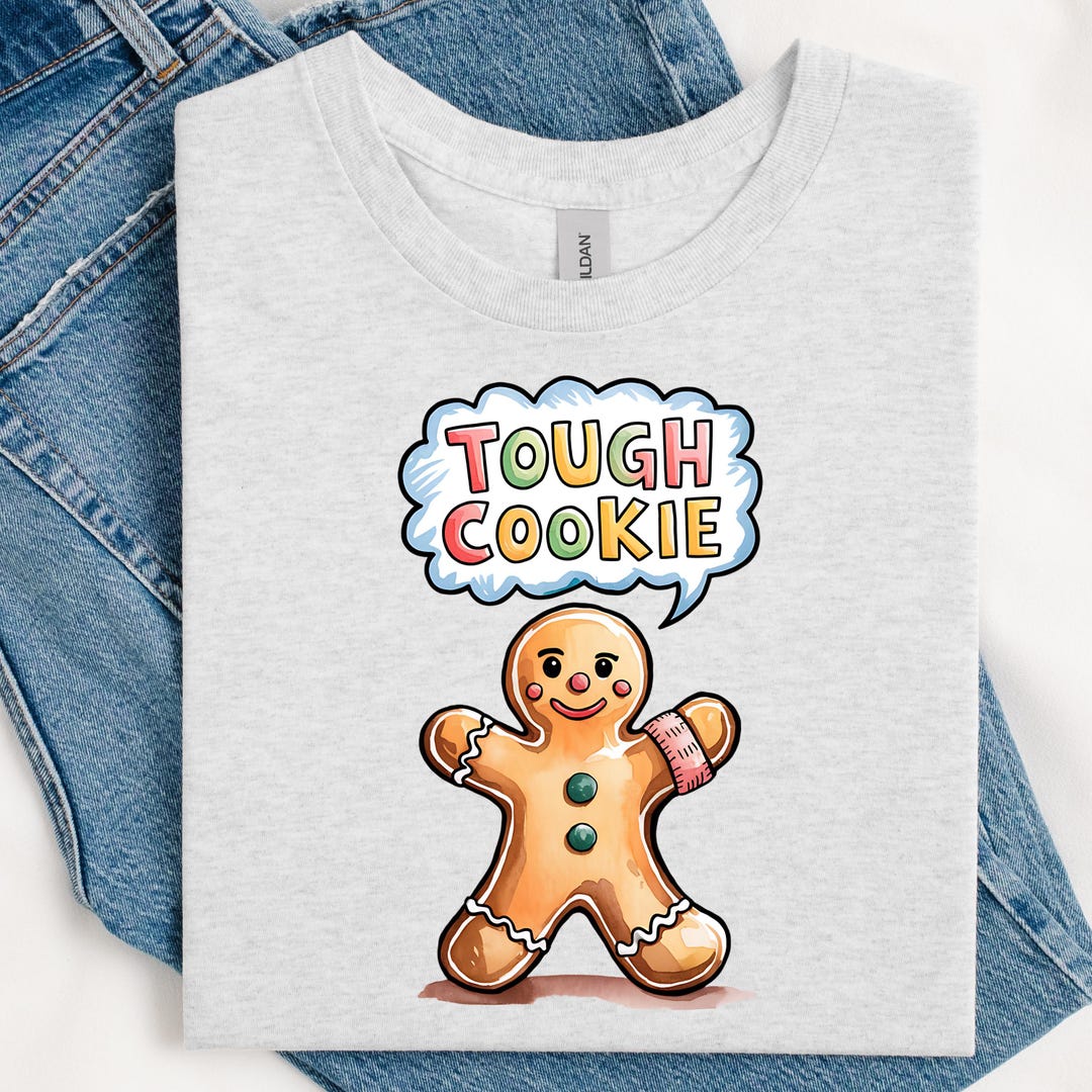 Tough Cookie PNG Gingerbread Man PNG Cute Christmas Downloadable Png ...