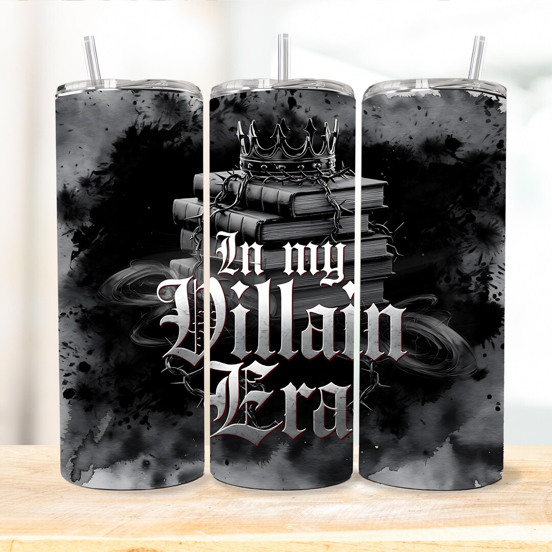 In My Villain Era Tumbler Wrap Design Book Sublimation Tumbler Wrap ...