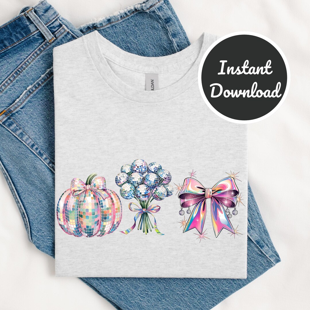 Disco Coquette PNG Design - Coquette Design - Downloadable Bow Design ...