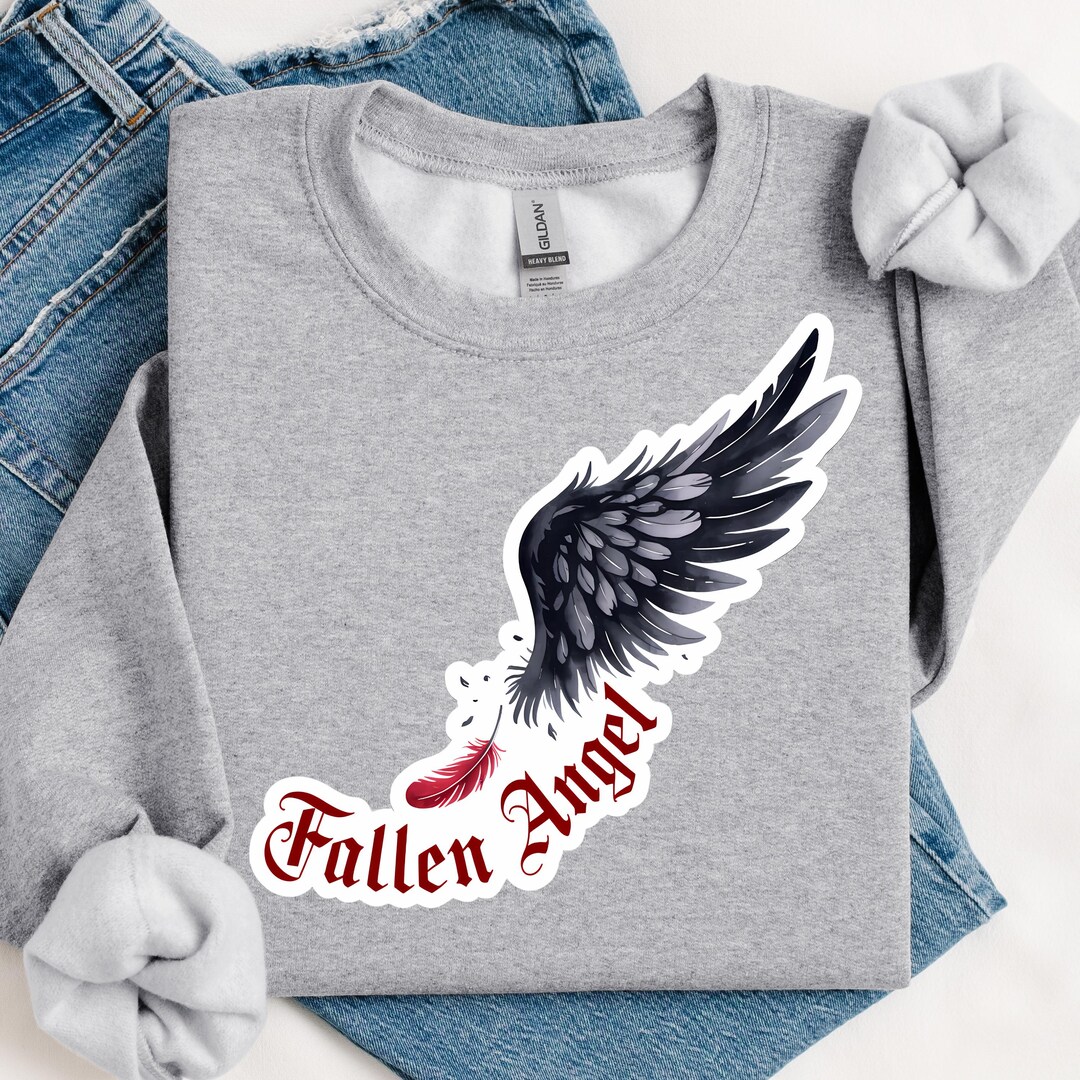 Fallen Angel Book Lover PNG Design - Downloadable Book Design - Book ...
