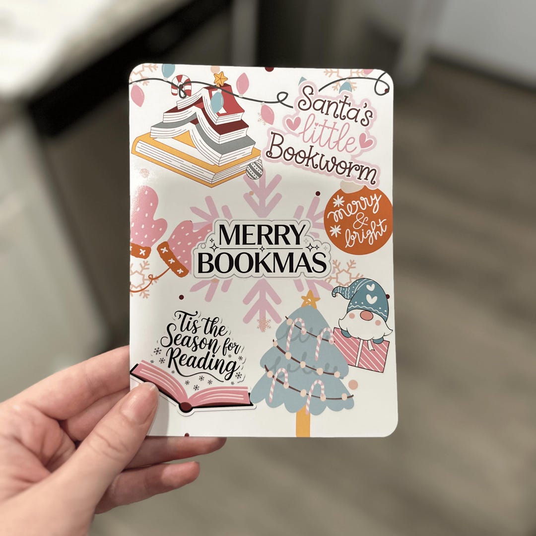 Pastel Christmas Kindle Insert PNG - Printable Kindle Insert ...