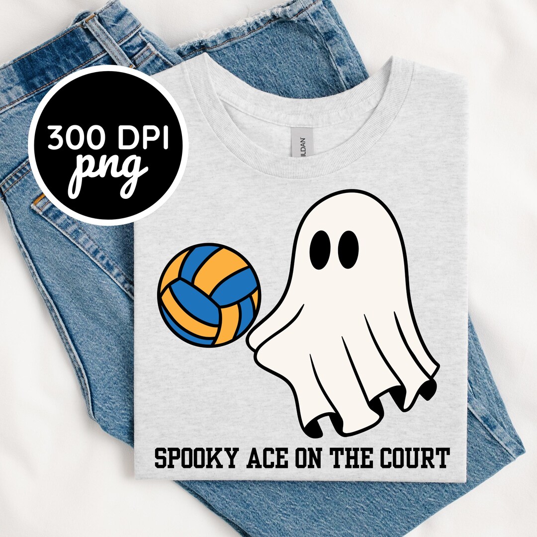Cute Ghost Volleyball PNG Design Volleyball Design Volleyball PNG ...