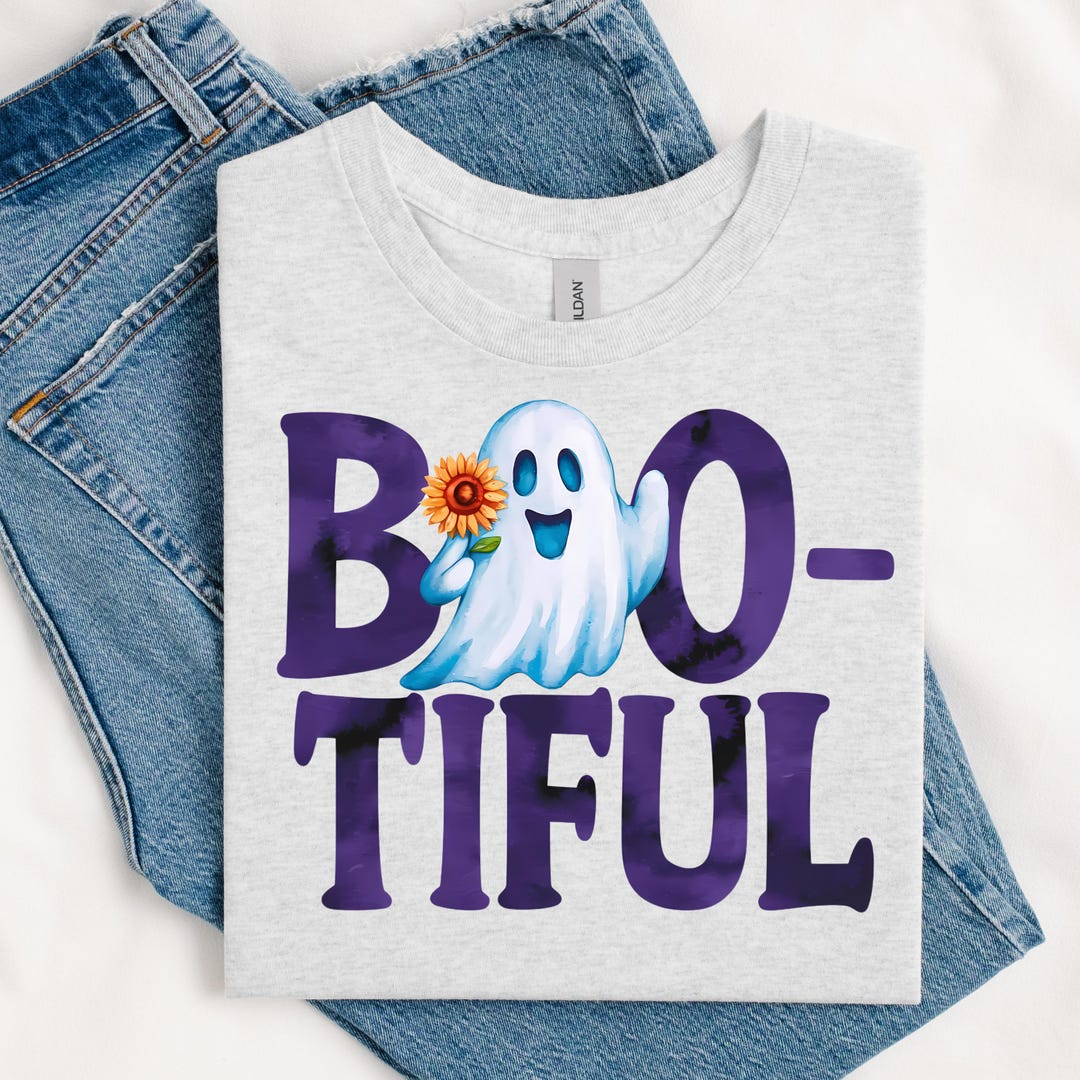 Watercolor Boo-tiful Ghost PNG Ghost PNG Downloadable Coquette ...