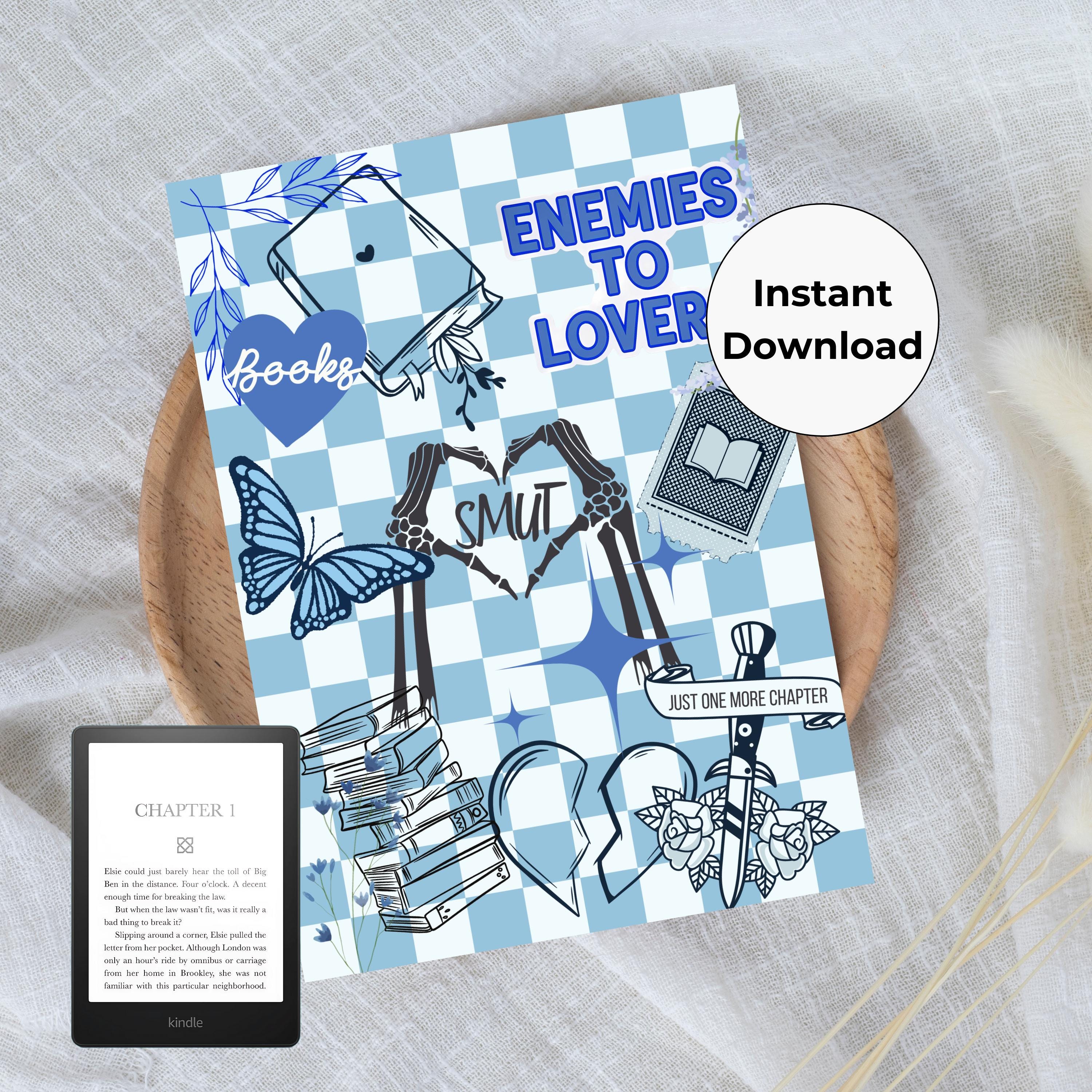 Blue Kindle Insert Printable - Downloadable Kindle Insert - Kindle ...