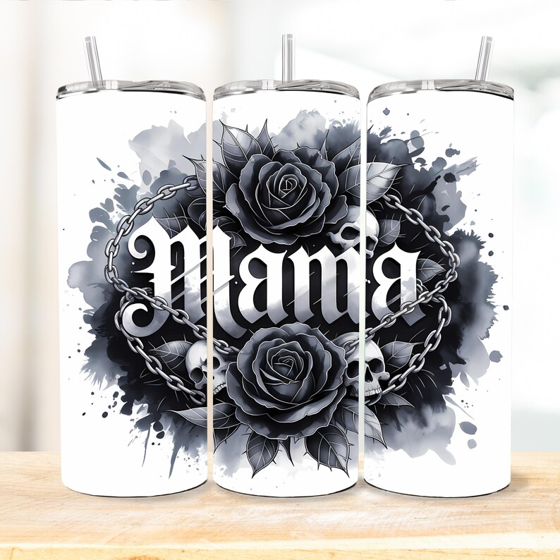 Gothic Mama Tumbler Wrap PNG for 20oz Tumblers Gothic 20oz Tumbler ...