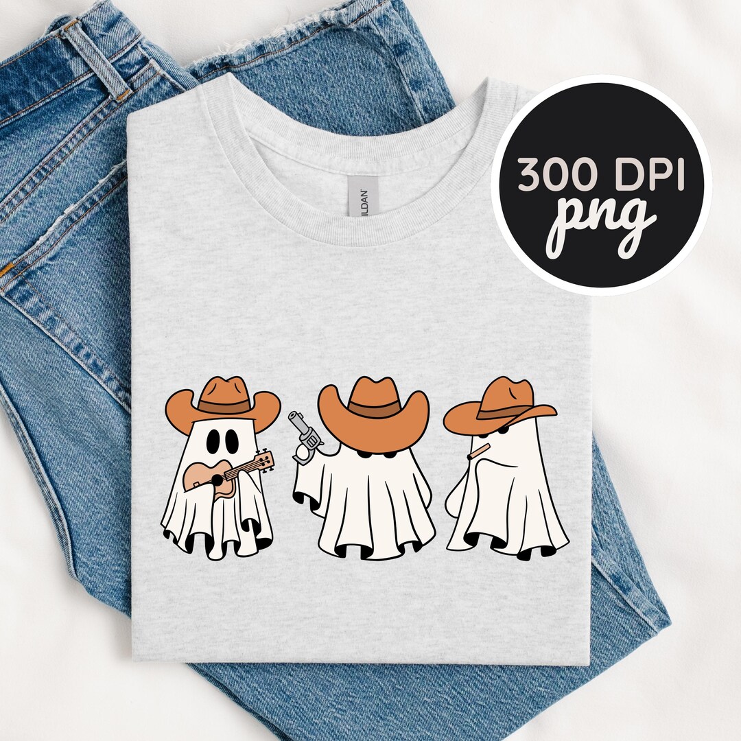 Cowboy Ghosts PNG Design Halloween PNG Halloween Design Cowboy PNG ...