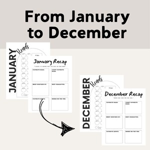 Reading Journal Bundle - Digital Reading Journal - Reading Monthly ...