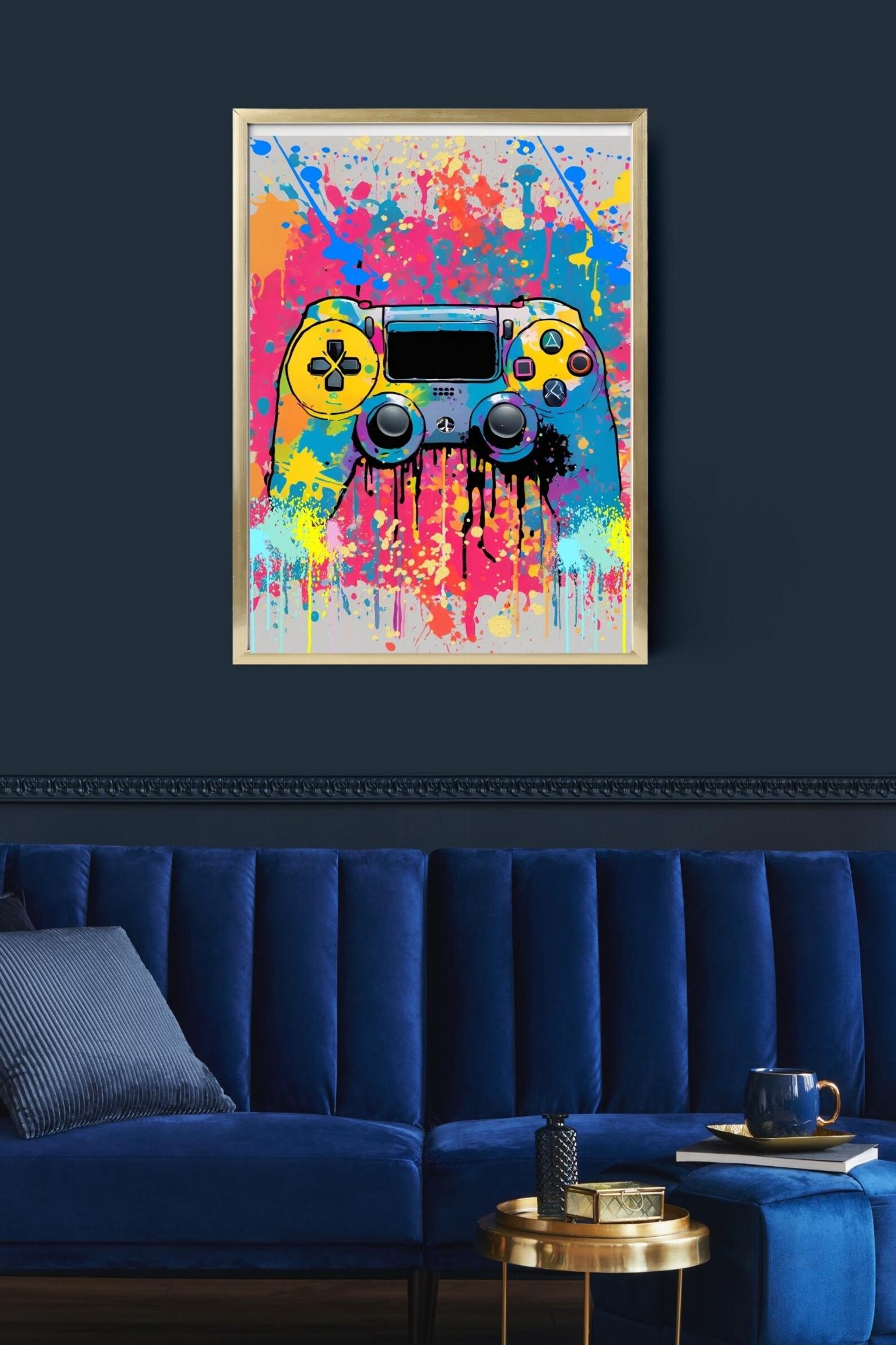 Arcade Wall Art Gaming Console, Hyberbeast Pop Art, Vibrant Splash ...