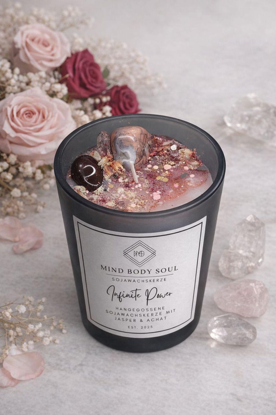 Mind Body Soul "infinite Power" – Hand-poured Soy Wax Candle With ...