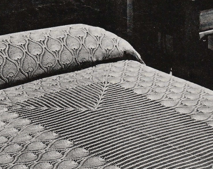 Vintage Chart Filet Crochet Pattern Tablecloth Motifs |23x 45 Inches ...