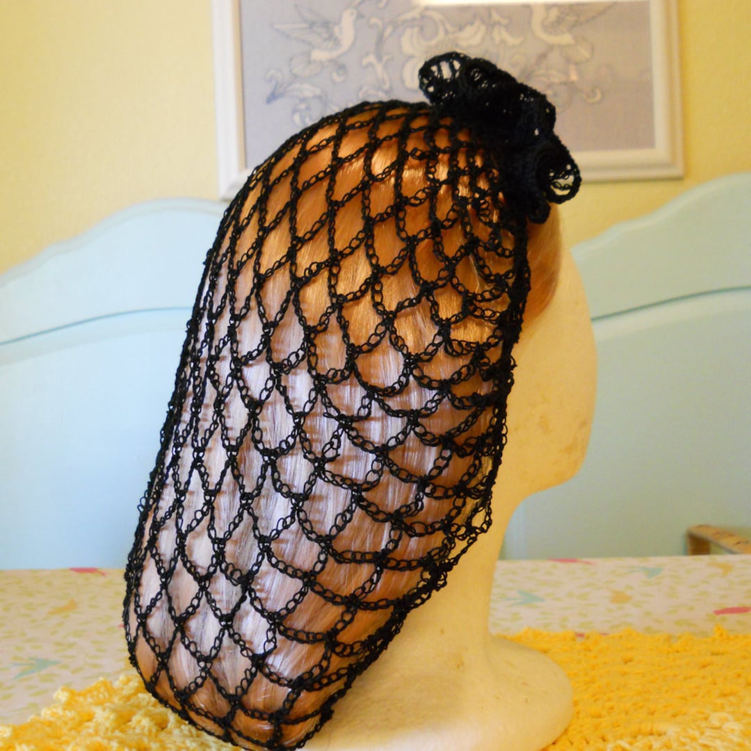 WWII Frilled Hair Snood Crochet Pattern: Vintage Style (PDF Pattern) - Etsy