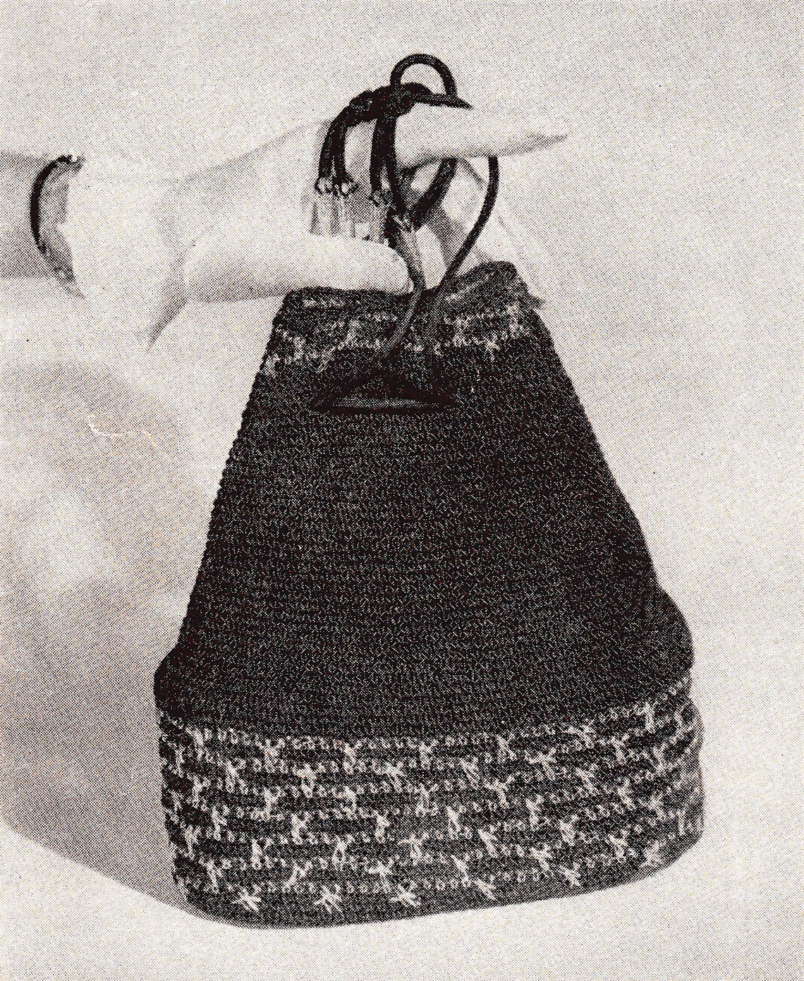 1940s Oval Bottom Crochet Purse Pattern Digital Crochet - Etsy