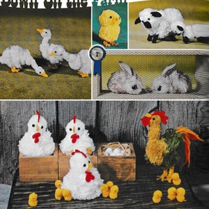 Pom Pom Animal Patterns: Vintage Craft Booklet (PDF Pattern) - Etsy