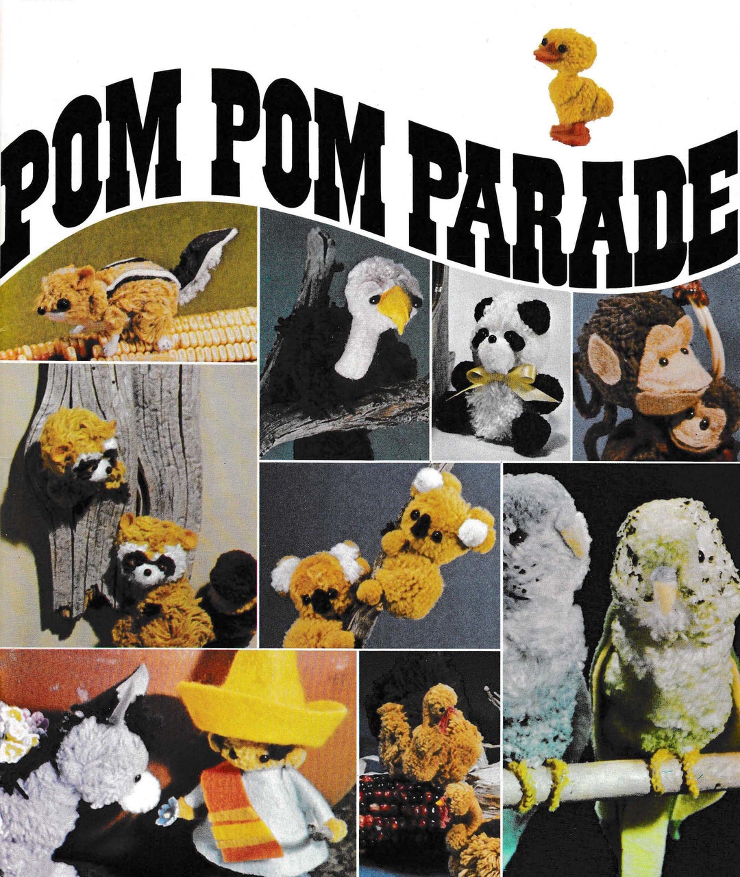Pom Pom Animal Patterns: Vintage Craft Booklet (PDF Pattern) - Etsy