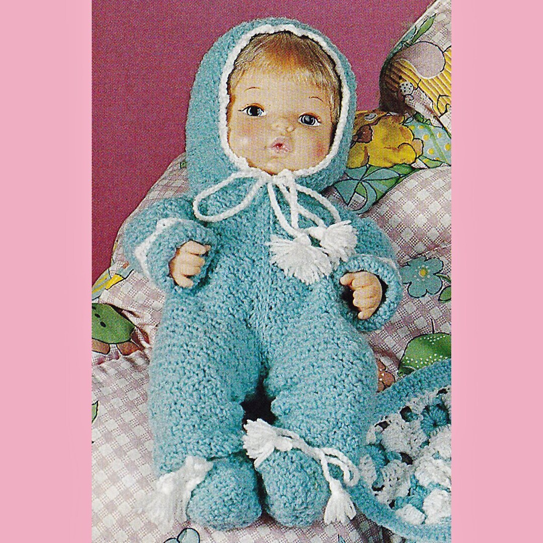 Crochet Snowsuit Pattern for 13 Inch Baby Doll, Digital Crochet Pattern ...