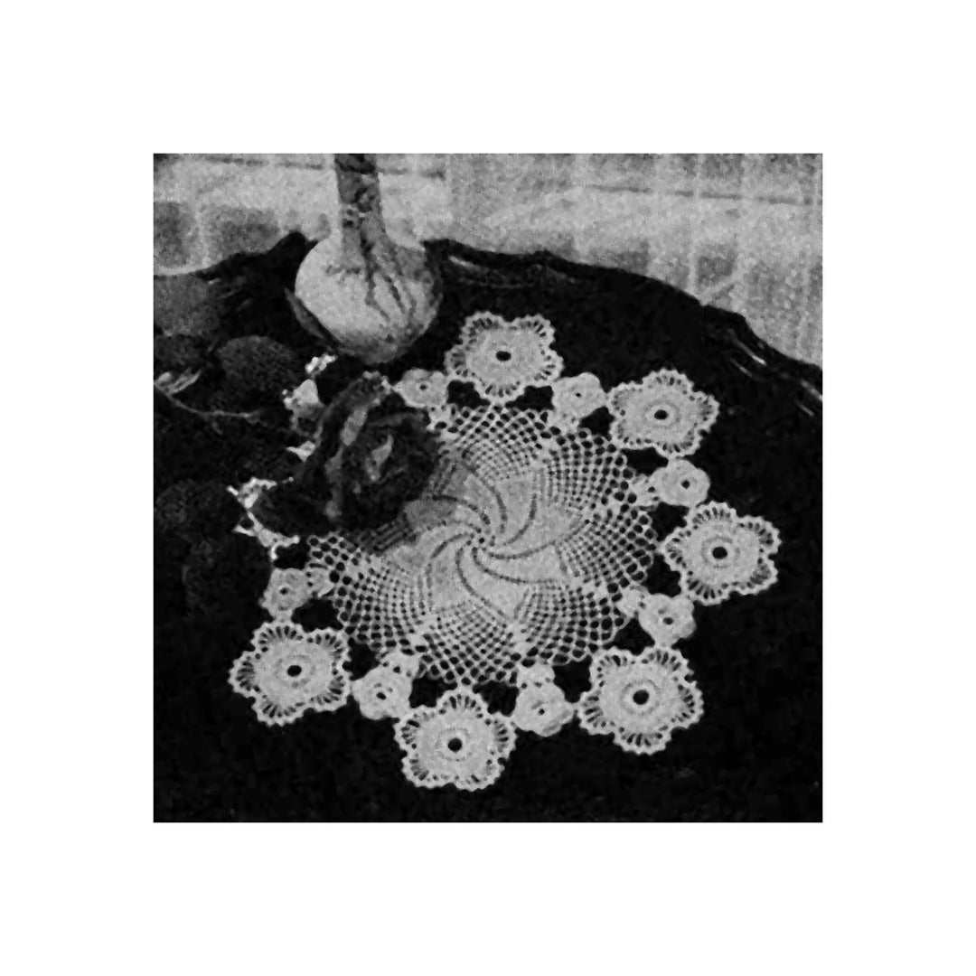 1940s Irish Crochet Doily Pattern: Pinwheel Design (digital Pattern) - Etsy