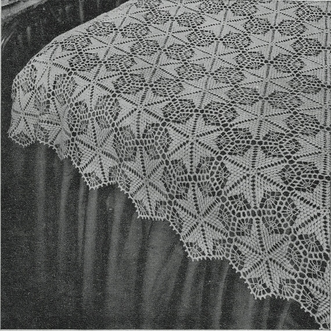 Vintage Crochet Bedspread Pattern From 1949 Digital Crochet - Etsy
