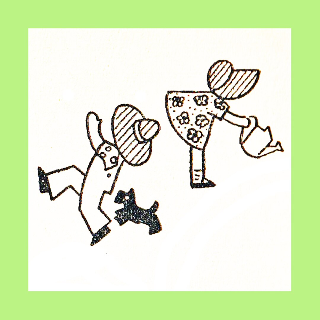 Sunbonnet Sue and Overall Bill Quilt Pattern, Digital Quilt Pattern - Etsy