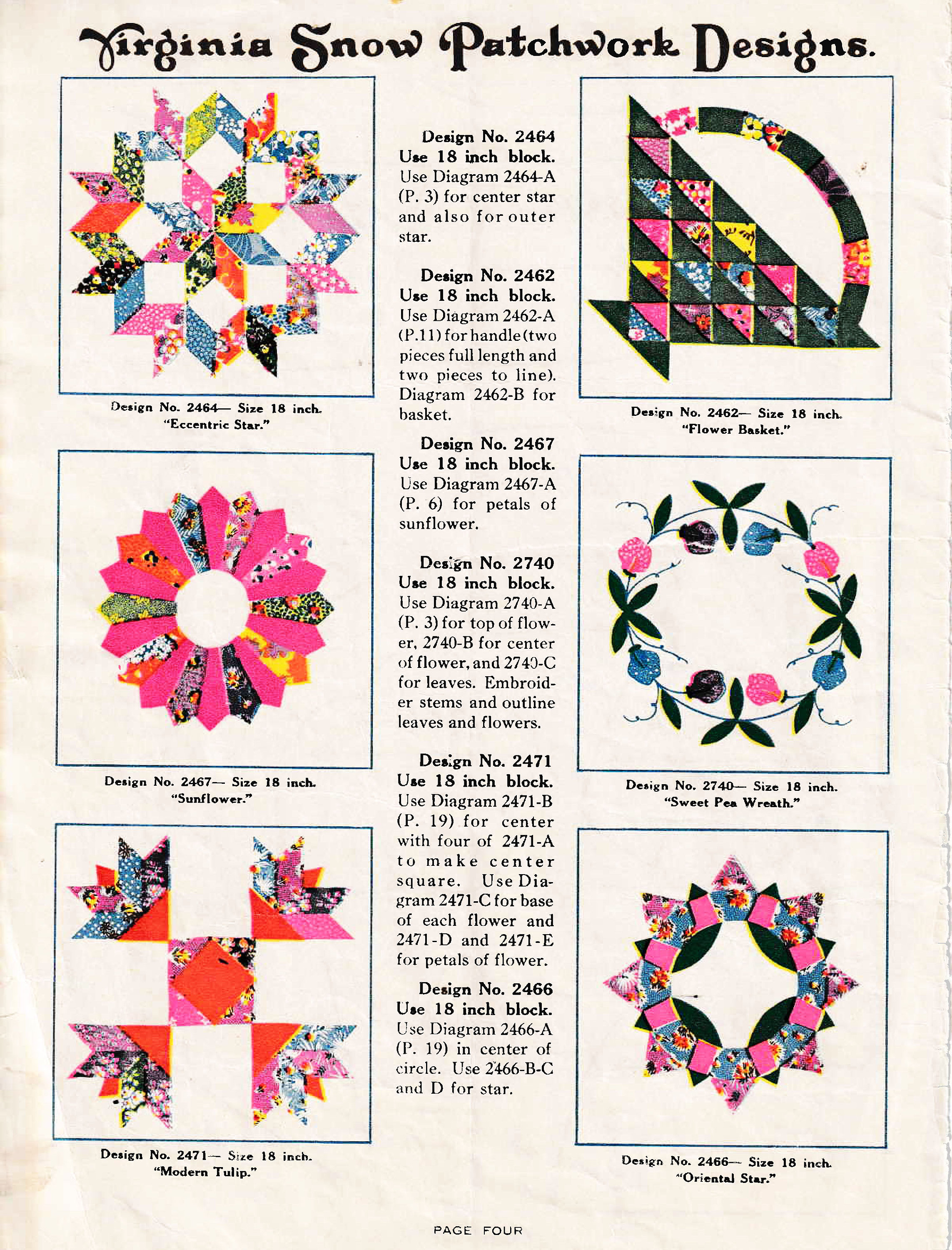 Old Fashioned Quilt Patterns Circular