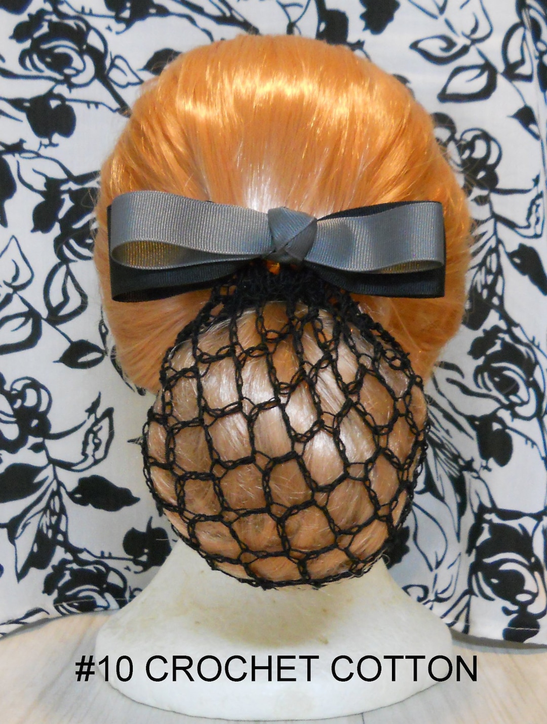 Crochet Barrette Hair Snood Pattern: Vintage Bun Cover (digital Pattern ...