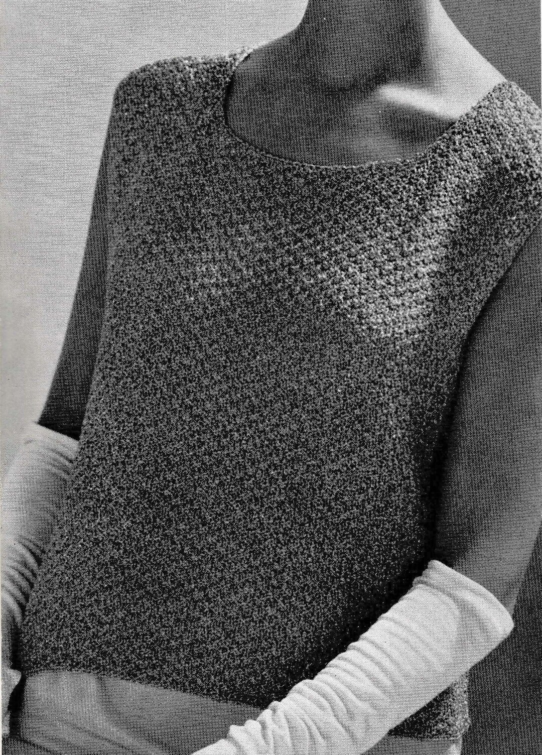 60s Knit Top Pattern, Digital Knitting Pattern - Etsy