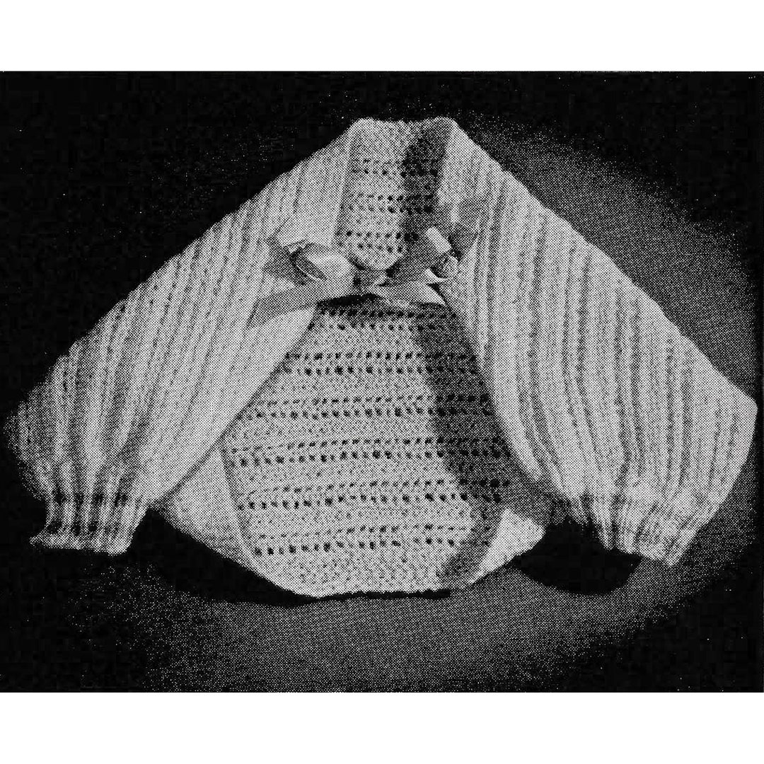 Easy Baby Shrug Knitting Pattern: Vintage Infant Jacket (digital ...